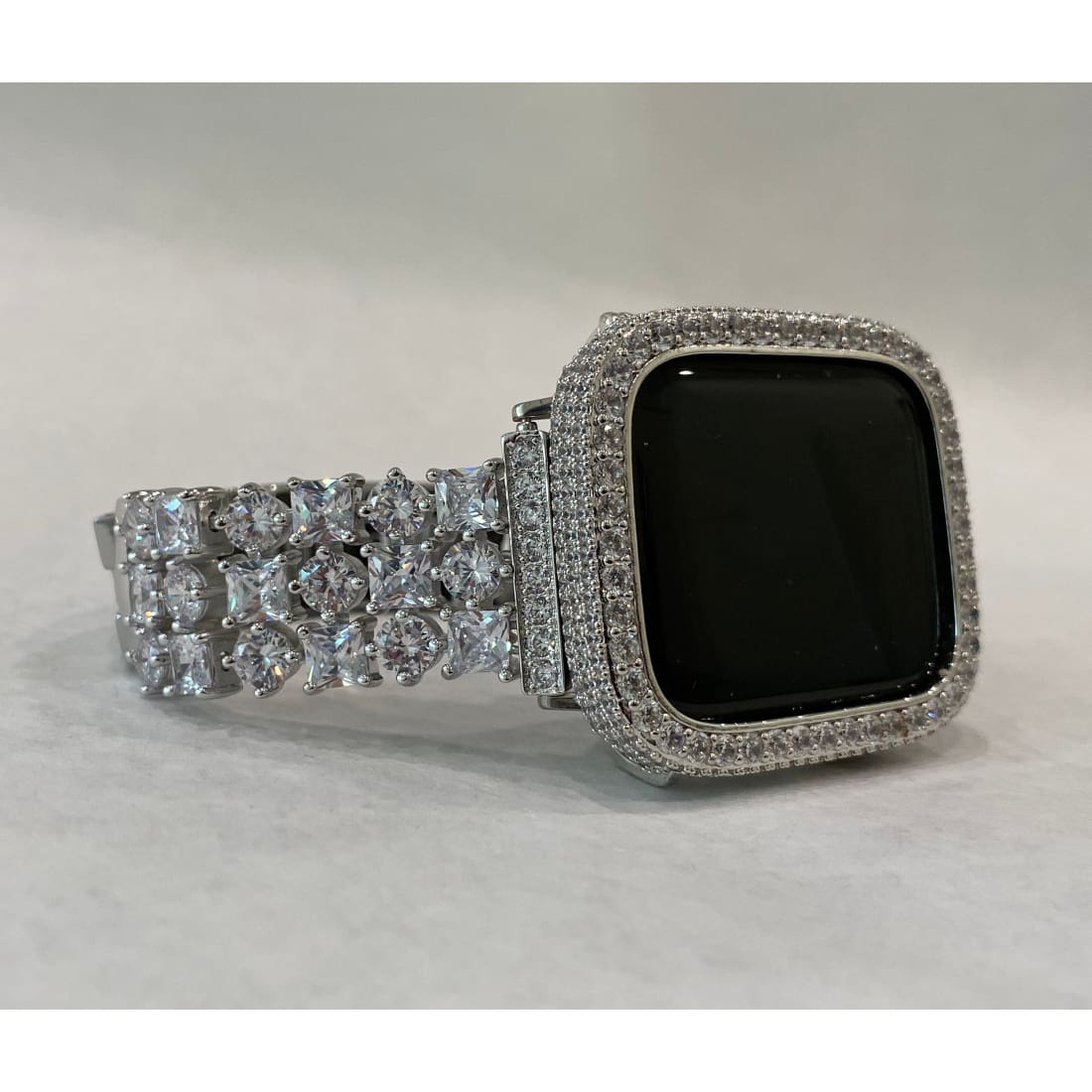Iwatch Candy - White Gold Apple Watch Band Silver Woman